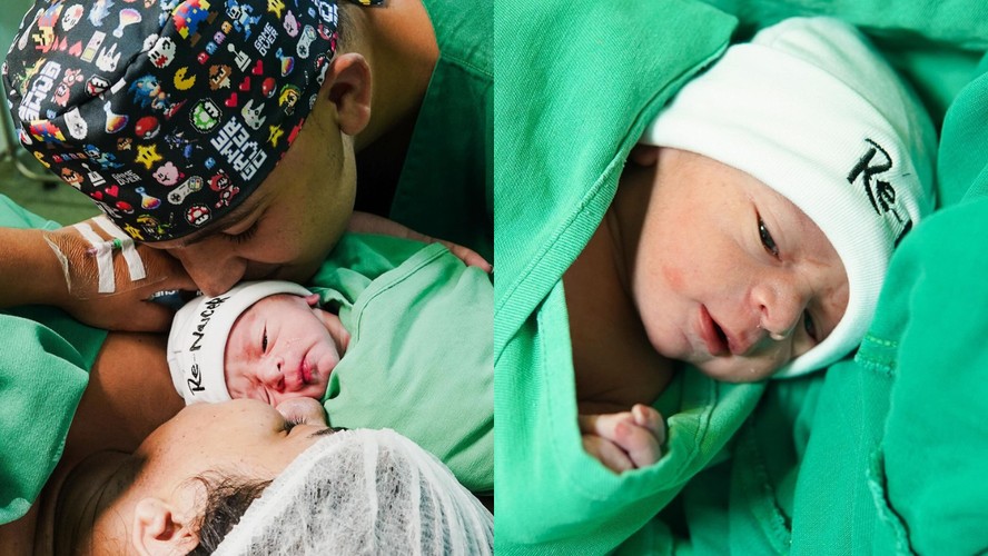 Nasce Jorge, filho de Ary Mirelle e João Gomes: 'Nosso guerreiro'