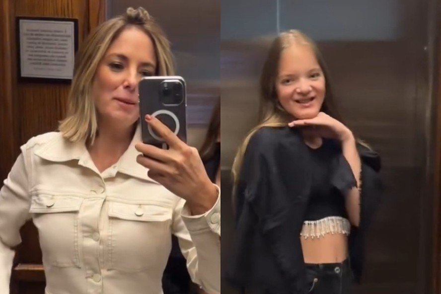 Ticiane Pinheiro leva Rafa Justus em restaurante japonês e brinca sobre troca de looks: 'Eu ...