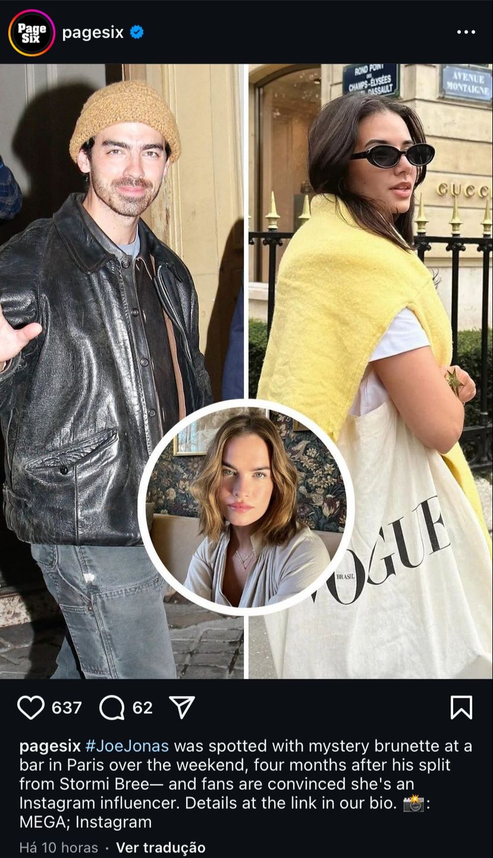 Brasileira é confundida com affair de Joe Jonas pela imprensa ...