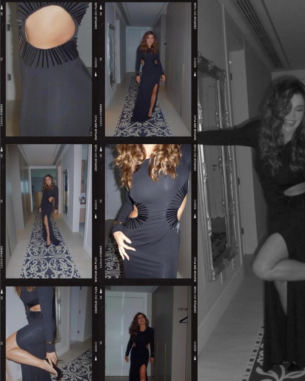 Flávia Alessandra surge pronta para evento de gala com vestido ...