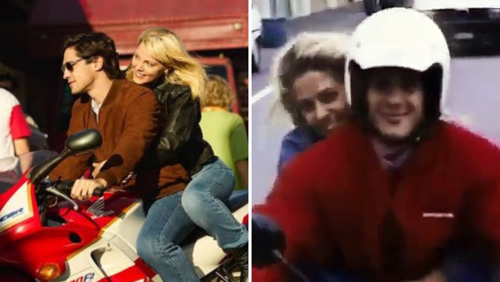 xuxa ayrton senna moto