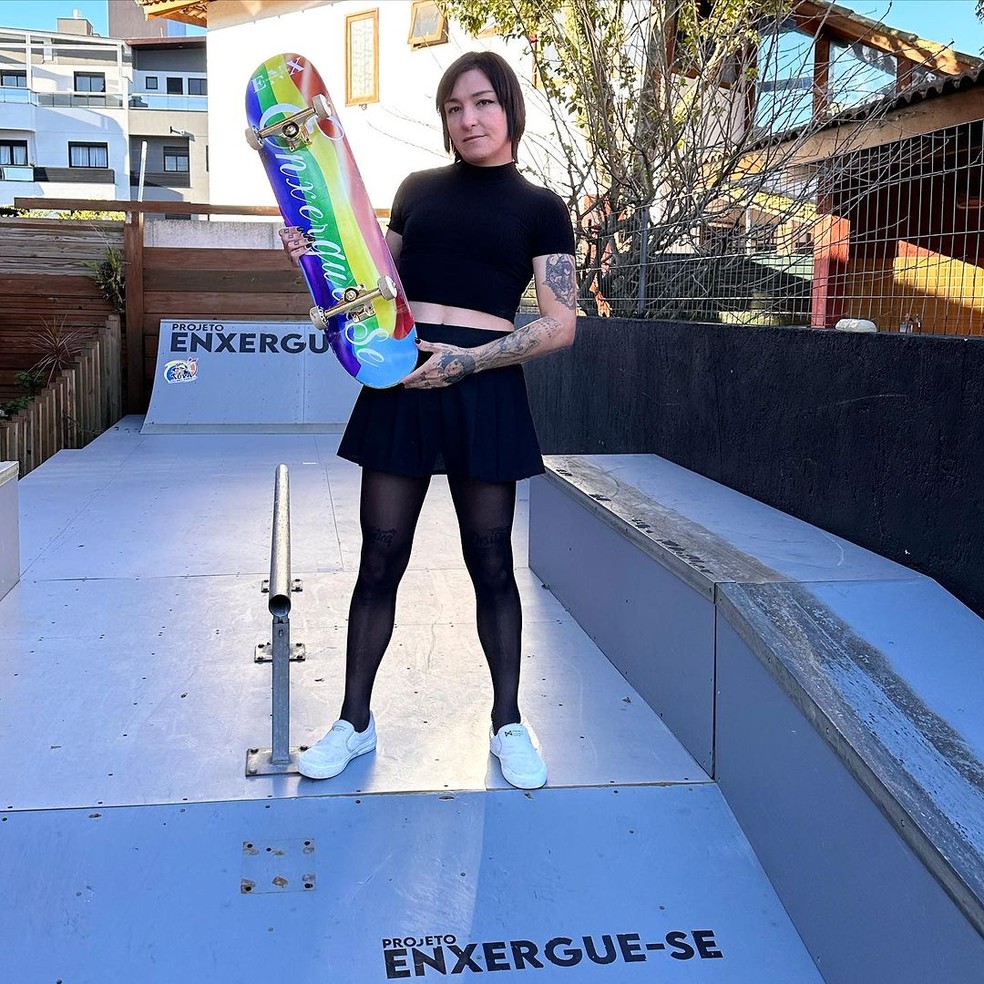 Lu Neto, primeira skatista trans do Circuito Brasileiro, lamenta transfobia no esporte ...