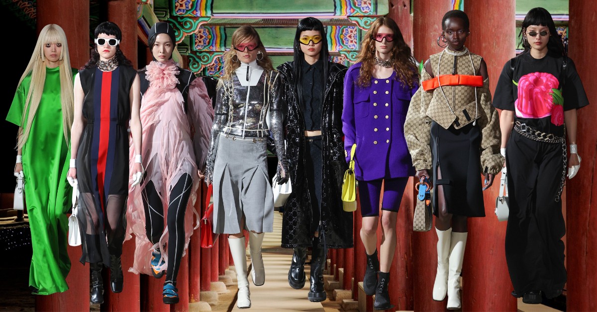 Gucci desembarca na Coreia do Sul em desfile cool e aposta no ...