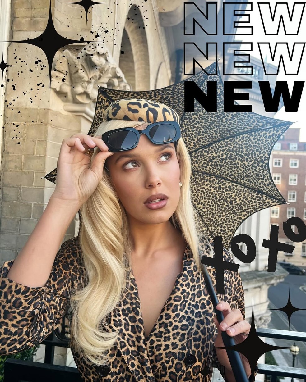 Millie Bobby Brown surge com look monocromático de oncinha após ...