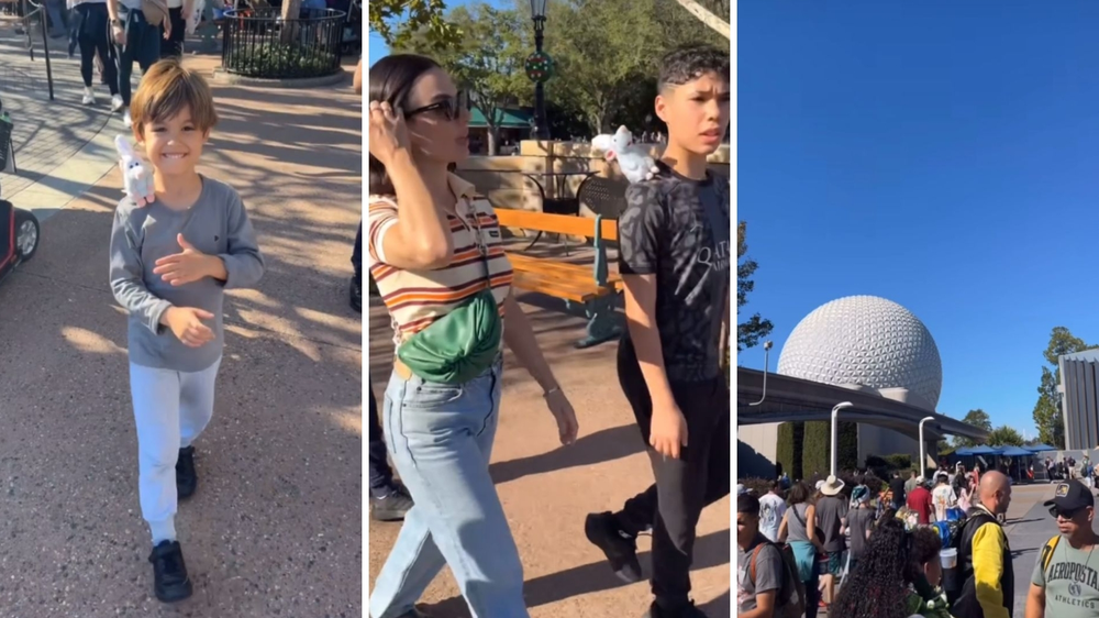 Na Disney, Isis Valverde posa com seu primogênito e os filhos de ...