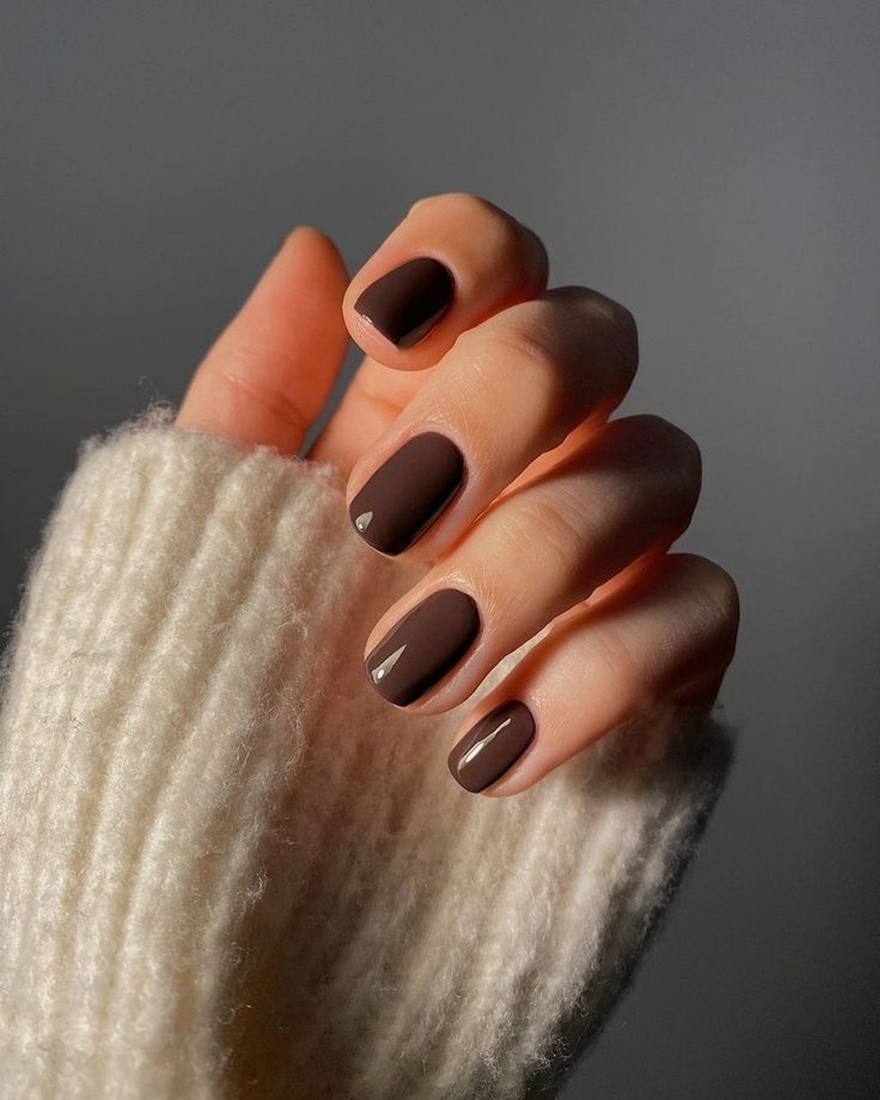 Unhas decoradas de marrom: 25 inspirações sofisticadas e elegantes para ...