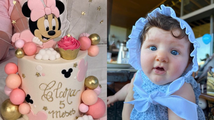 Camila Queiroz e Klebber Toledo comemoram 5º mesversário da filha, Clara