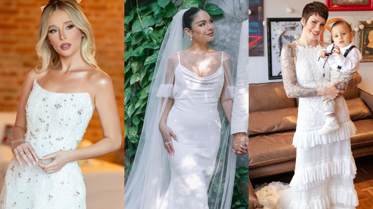 Vestido de noiva de Nanda Terra, Larissa Manoela e de mais famosas ...