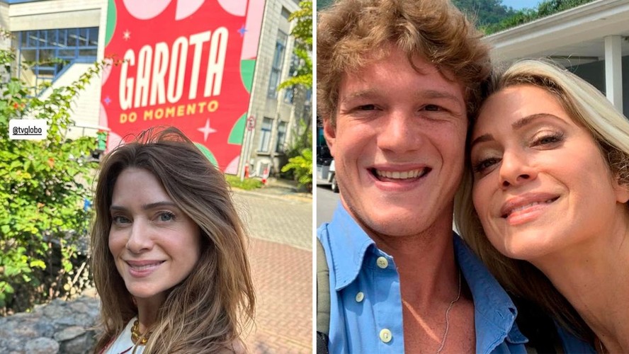 Leticia Spiller visita filho, Pedro Novaes, no set de 'Garota do ...